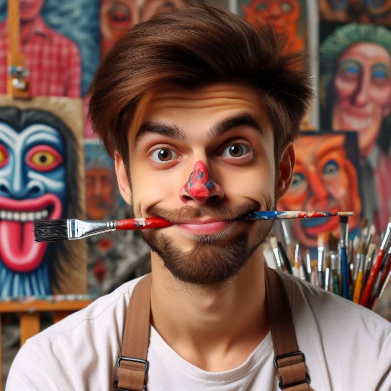 GOUSHI Painter, silly one. | Free Chat with AI Bot